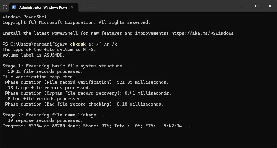 Check Disk (CHKDSK), Tool untuk Perbaiki Hard Disk di Windows – @RenoArifigar